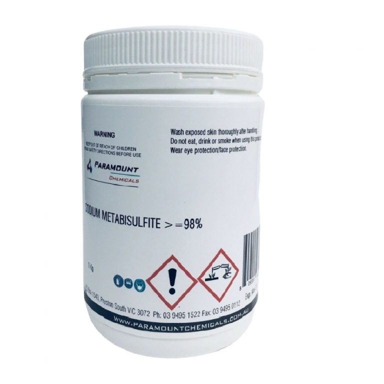 Buy Sodium Metabisulfite Online Paramount Chemicals Melbourne Victoria